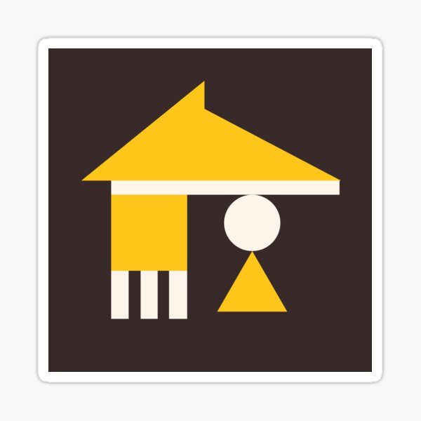 "Bauhaus Composition #7" Sticker by Bau-Composito | Redbubble