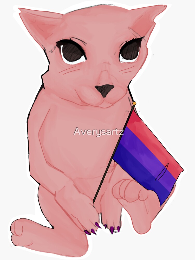 "Bingus bisexual " Sticker by Averysartz | Redbubble