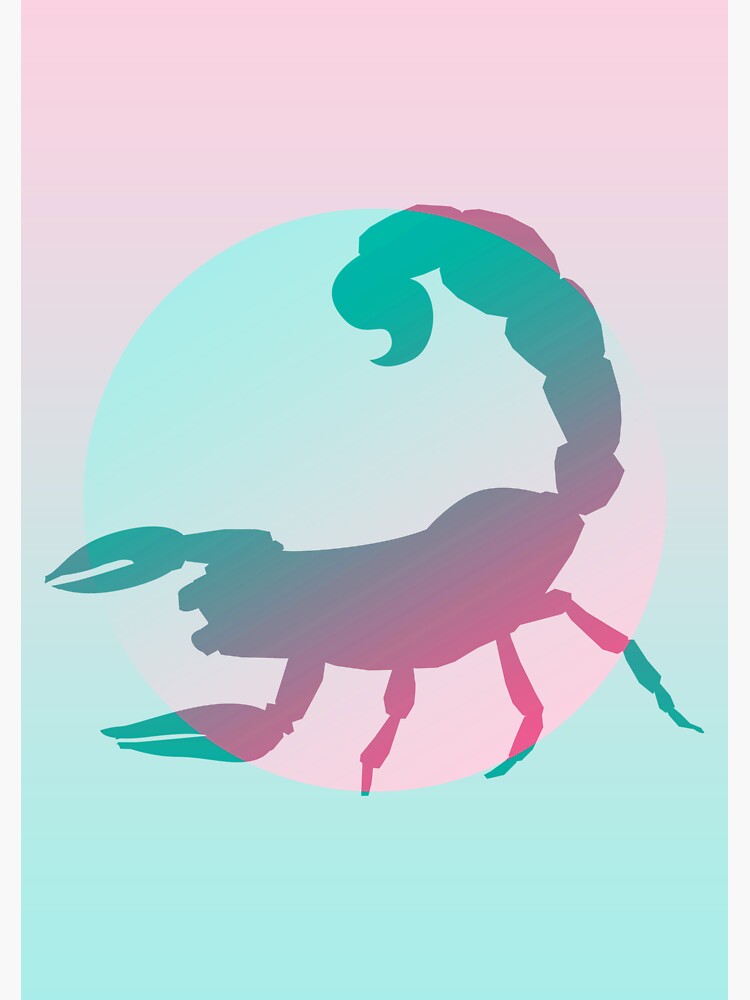 "Scorpion Gradient | Scorpio Zodiac Sign | Psychedelic Art | Yellow ...