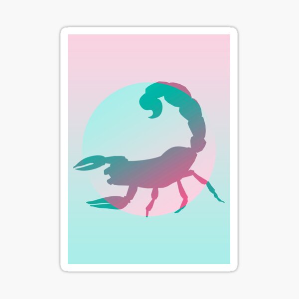 "Scorpion Gradient | Scorpio Zodiac Sign | Psychedelic Art | Yellow ...