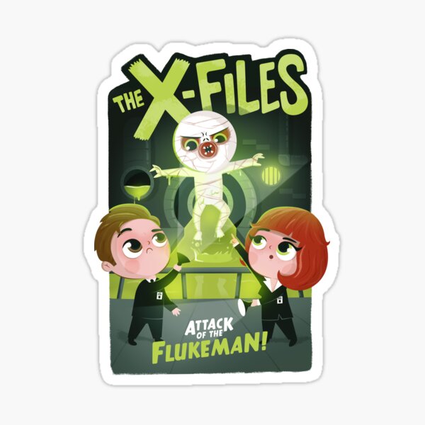 "X-Files Flukeman" Sticker by rafael-koff | Redbubble