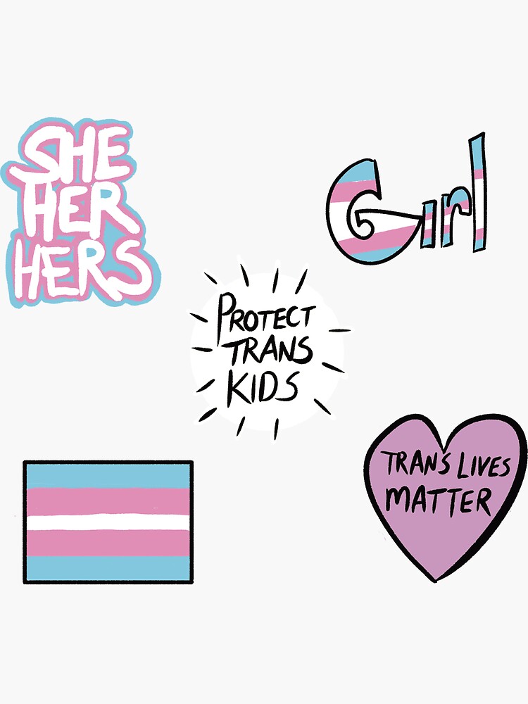 "Trans Pride Sticker Pack" Sticker for Sale by JThomasArtworks | Redbubble