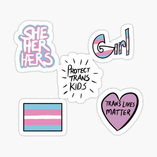 "Trans Pride Sticker Pack" Sticker for Sale by JThomasArtworks | Redbubble