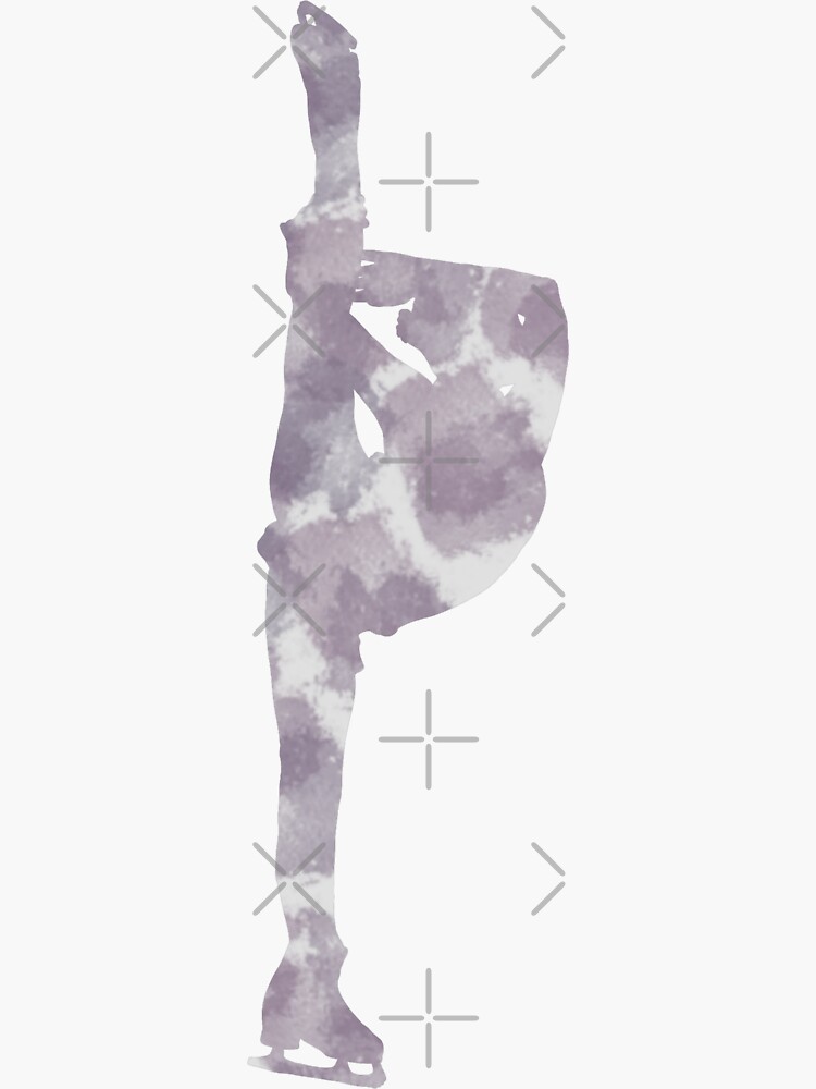 "Figure skating (Needle spin)" Sticker by Becky-Marie | Redbubble