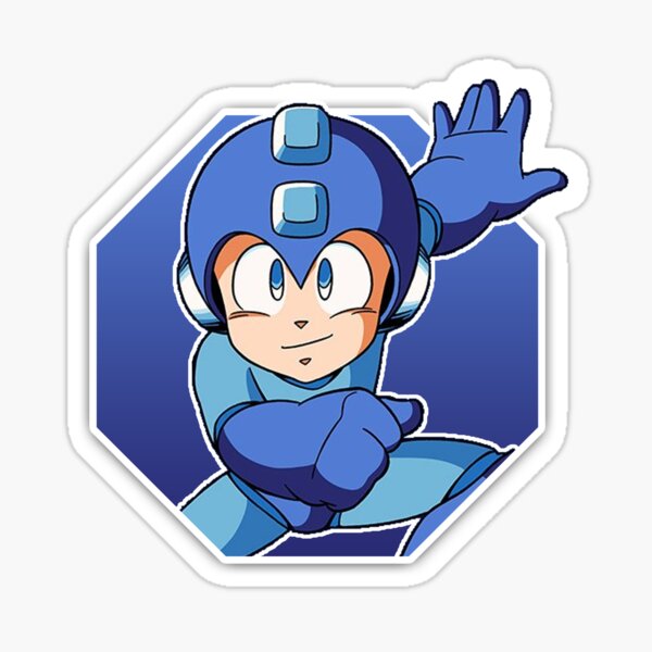 "Mega Man - Mega Blaster Mega Man " Sticker for Sale by Wild Animal ...