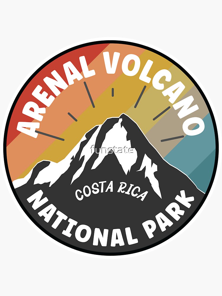 "Arenal Volcano National Park Costa Rica" Sticker by funstate | Redbubble