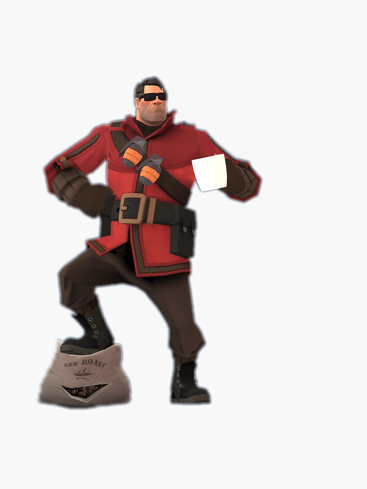 "Team Fortress 2 Soldier Fresh Brewed Victory" Sticker by EthanC12 ...