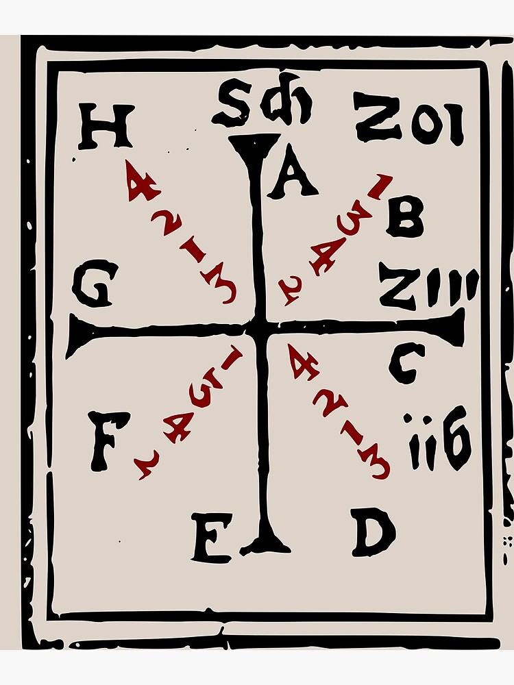 "Meyer's Square and the Four Openings" Poster for Sale by egfg | Redbubble