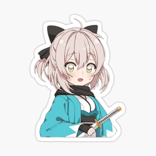 "okita souji fgo" Sticker by SmileIsil | Redbubble