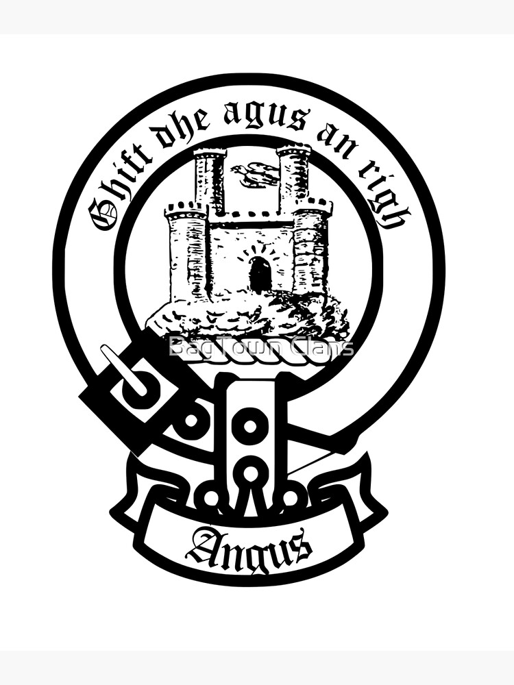 "Angus Scottish Clan Surname crest" Poster by ljrigby | Redbubble