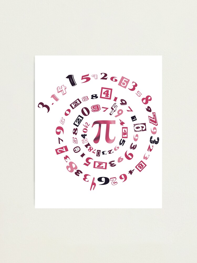 Impression photo « Happy Pi Day 2022 Digits of Pi Spiral Journée ...