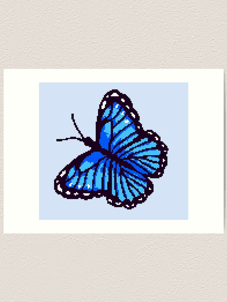 "Monarch butterfly pixel art" Art Print for Sale by Skydrak91 | Redbubble