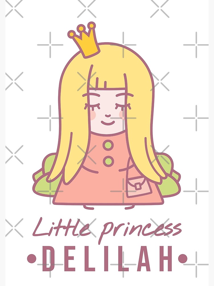 "Little princess Delilah | Blonde girl with a crown on her head and a ...