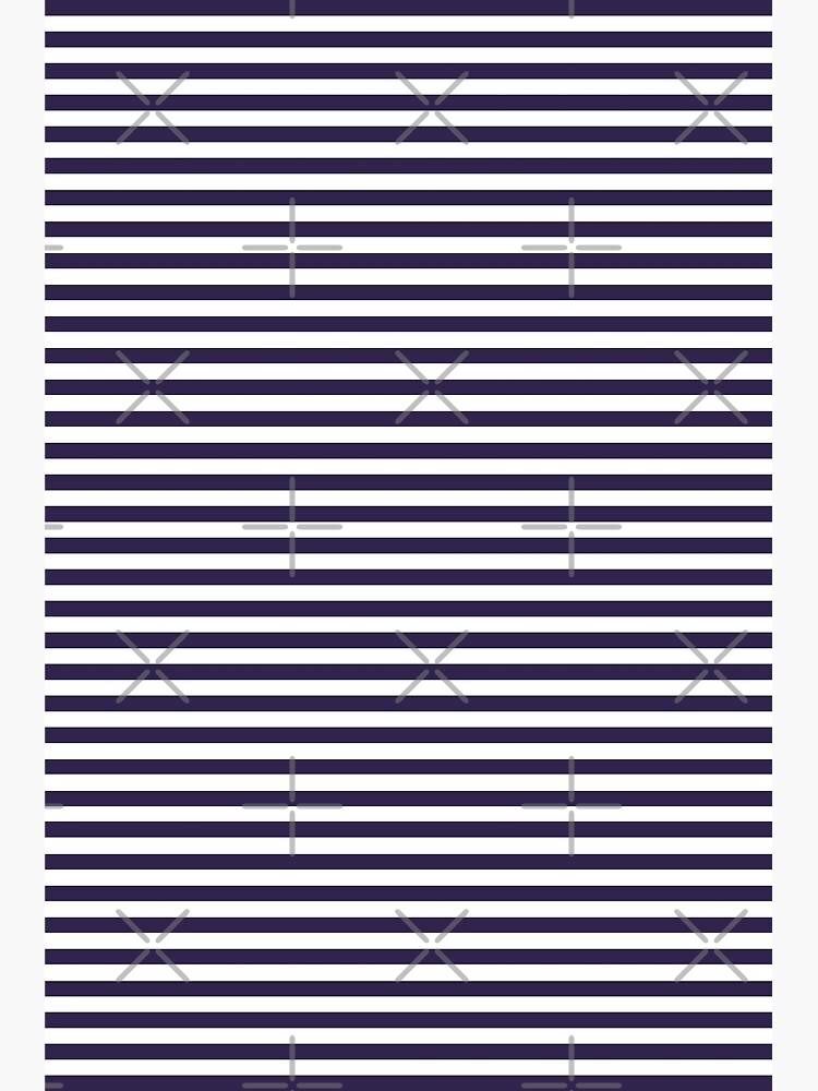 "NAVY BLUE and WHITE Horizontal PIN STRIPES" Poster for Sale by ...