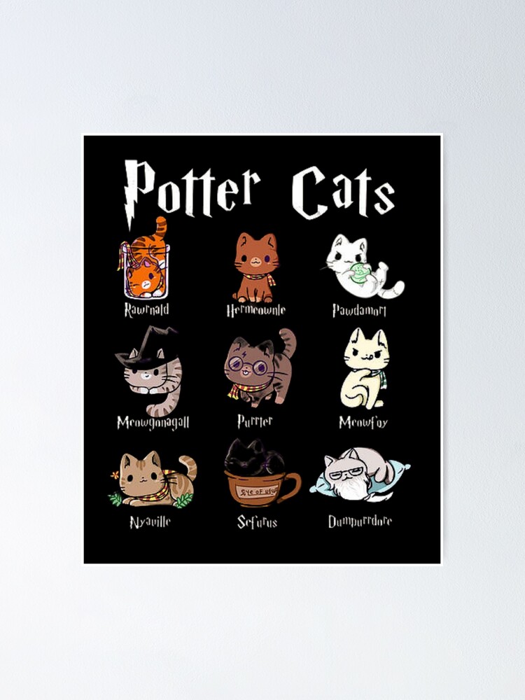 "Harry Pawter Cute Cats Potter Fan , Potter Cats Cute Harry Pawter ...