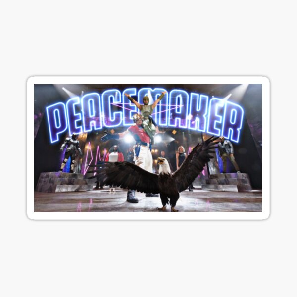 "Intro of Peacemaker" Sticker by NAIKA1 | Redbubble