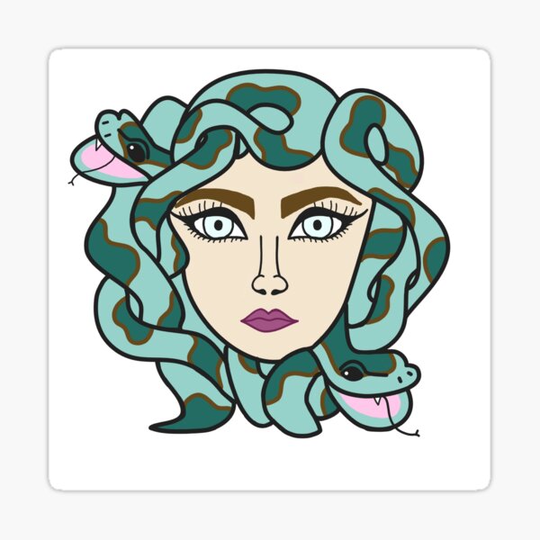 "Medusa" Sticker by Persephone-Kore | Redbubble
