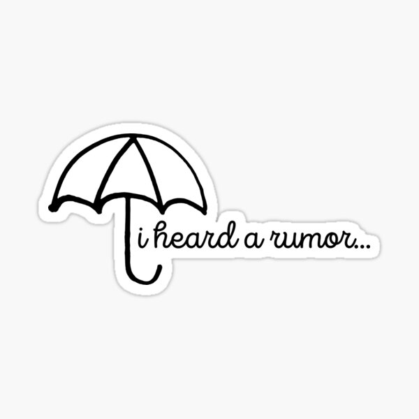 "The Umbrella Academy - allison - i heard a rumor" Sticker by Cool-Mood ...