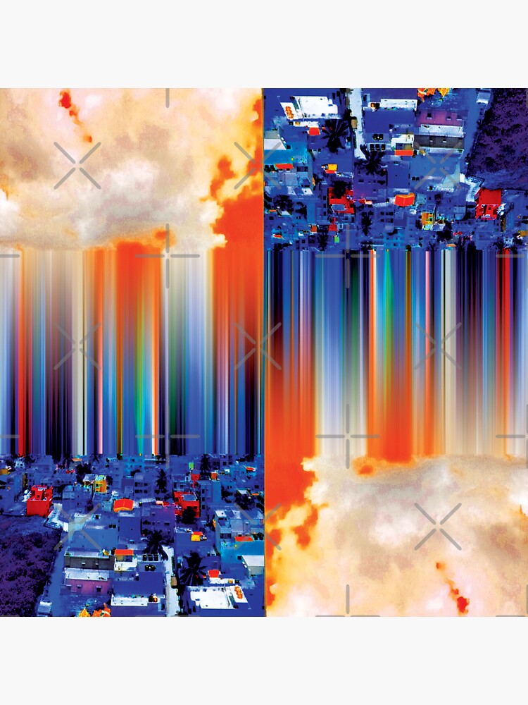 "Trippy City Streaks | Trippy | Psychedelic | Abstract " Sticker by ...