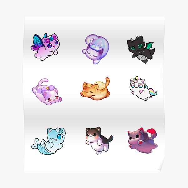 "aphmau squad cat funny youtube pack" Poster by marwa-Ah | Redbubble