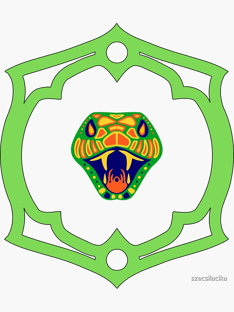 "Snake logo." Sticker by szecsilacika | Redbubble