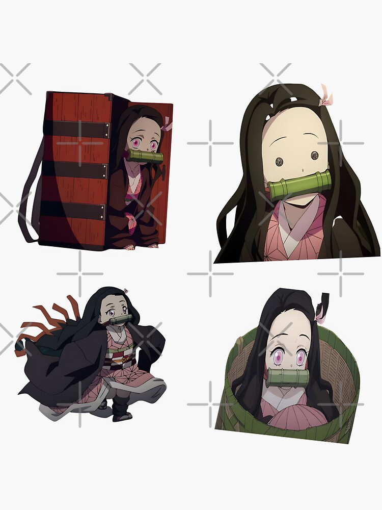 "Nezuko Cute Stickers Pack - Demon slayer " Sticker by RockPro-Shop ...