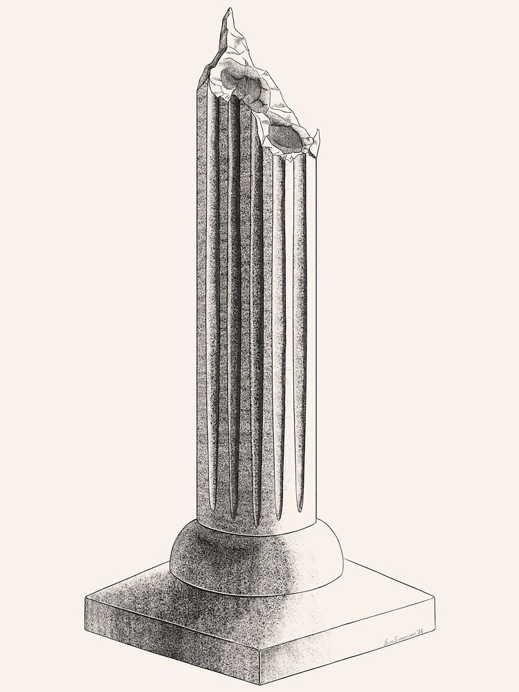 "The Broken Column" Poster for Sale by ARIsEasternStar | Redbubble