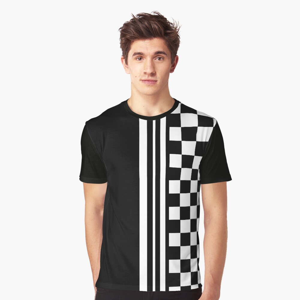 "Stylish black and white ska inspired" T-shirt for Sale by Auslandesign ...