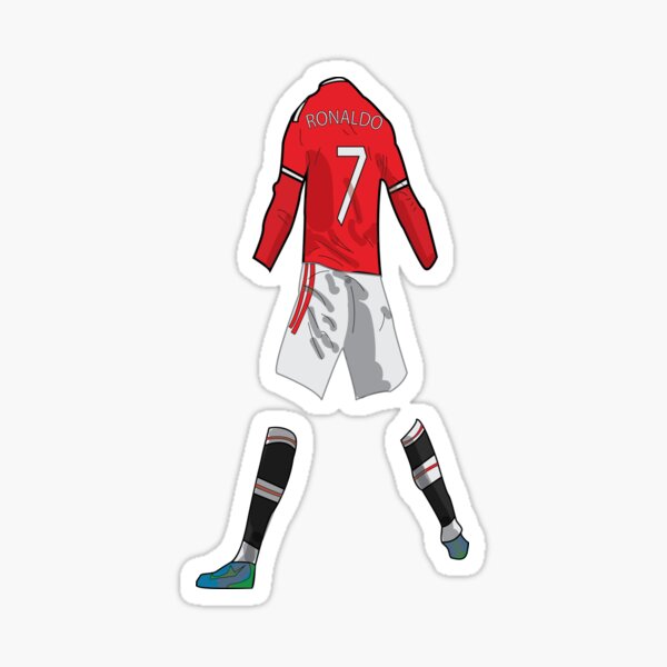 "Cristiano Ronaldo Manchester United Siu Celebration" Sticker for Sale ...
