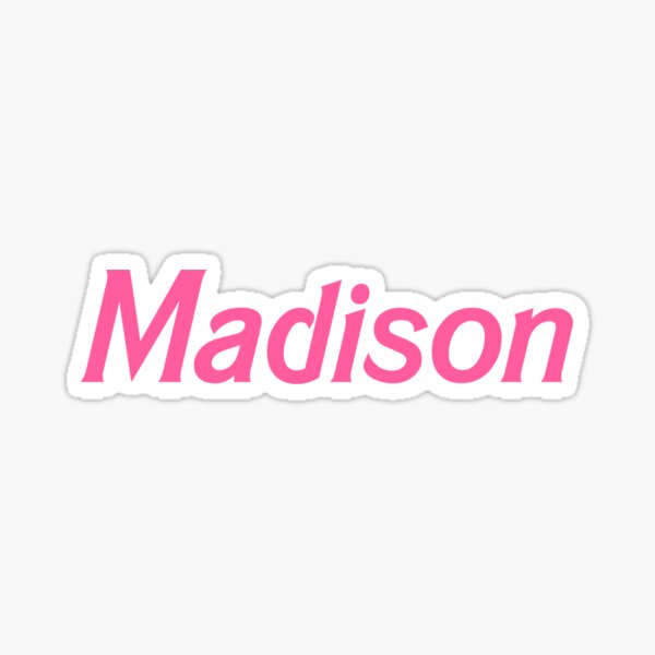 "madison pink" Sticker by seggmann | Redbubble