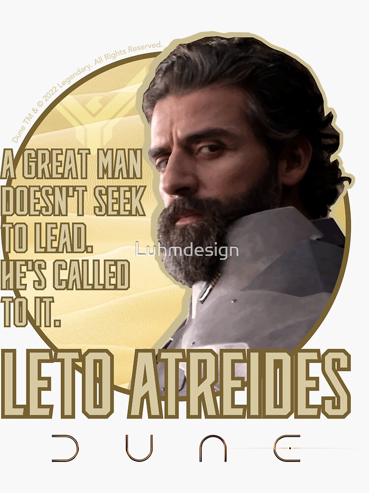 "Leto Atreides I Leadership Art - Dune Fan Art" Sticker for Sale by ...