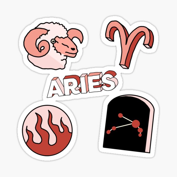 "Aries sticker pack " Sticker by Maddystarr05 | Redbubble