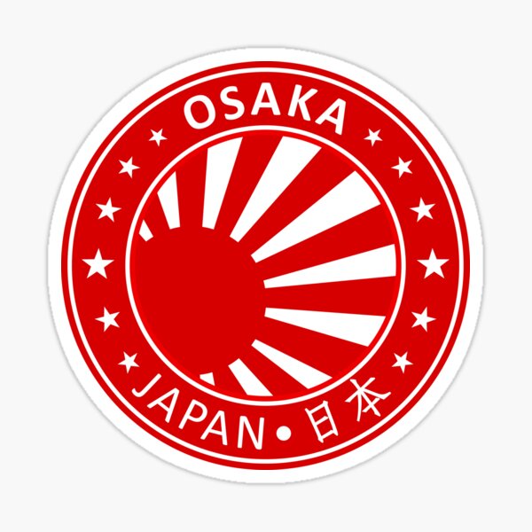"Osaka, Japan" Sticker for Sale by Alma-Studio | Redbubble