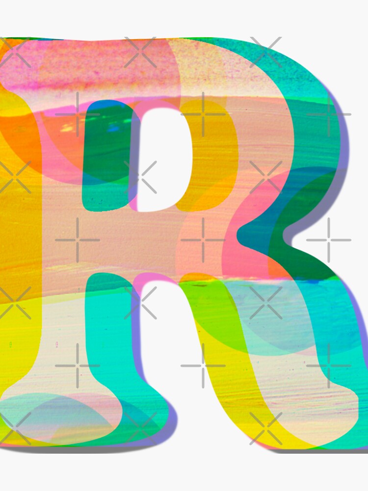 " The Letter R" Sticker by fouzy | Redbubble