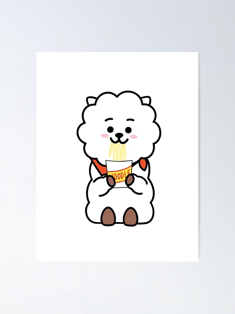 "BT21 RJ Ramen" Poster for Sale by thatkatalyst | Redbubble