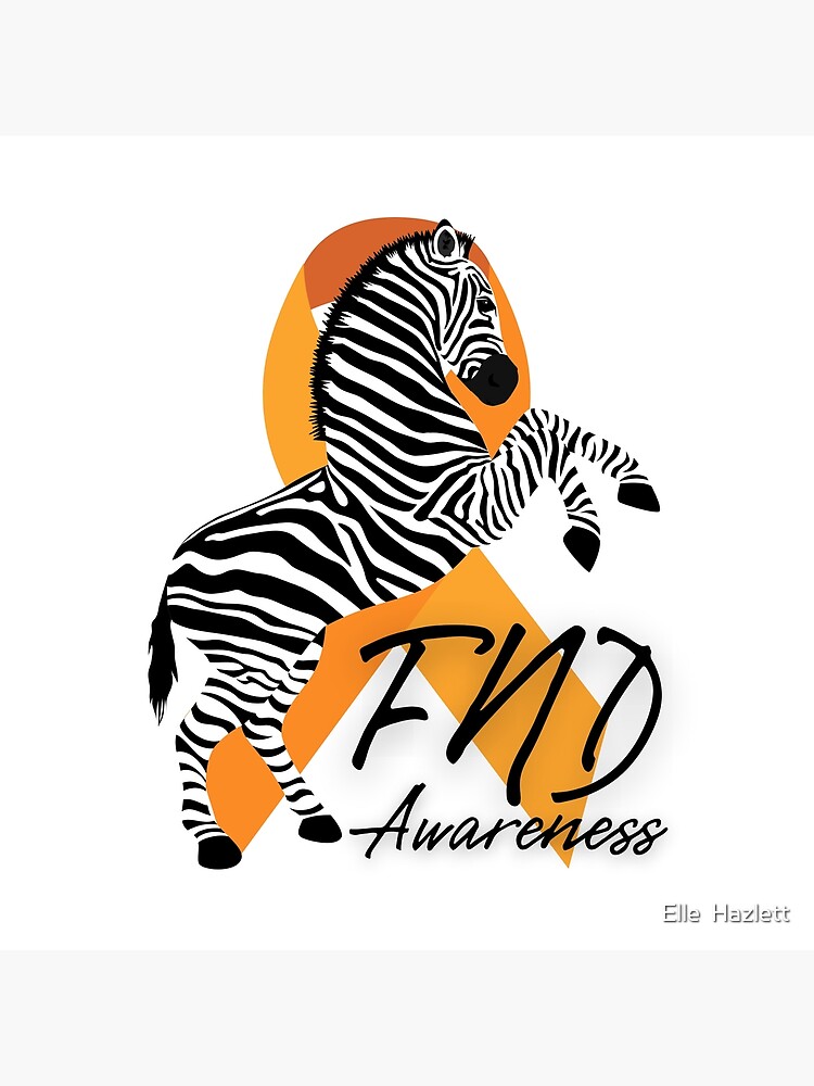 "FND Awareness Ribbon" Poster for Sale by ElleHazlett | Redbubble