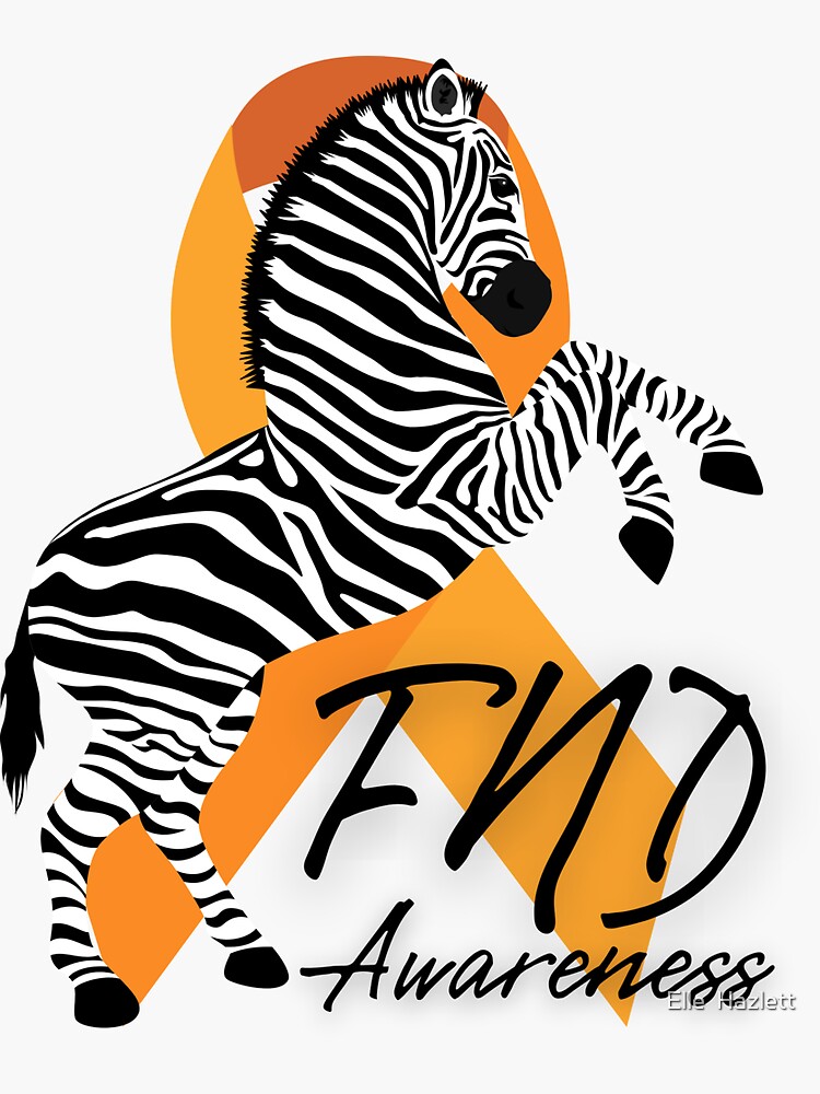 "FND Awareness Ribbon" Sticker by ElleHazlett | Redbubble