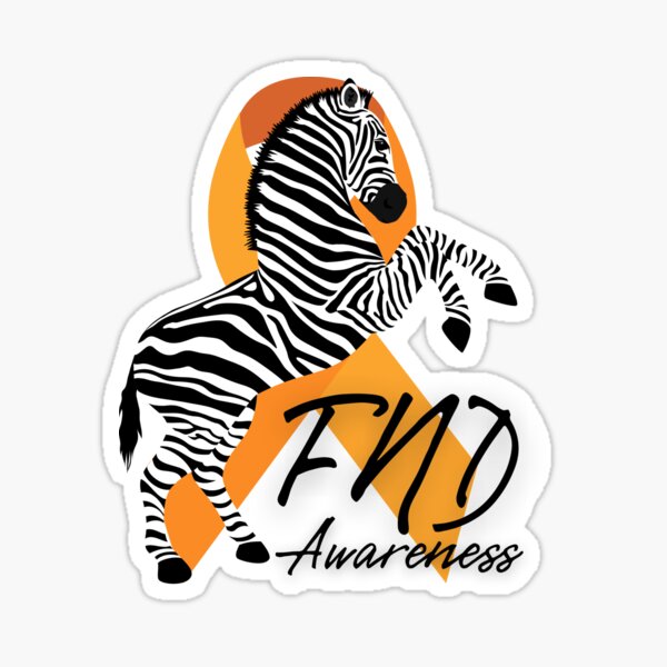"FND Awareness Ribbon" Sticker by ElleHazlett | Redbubble