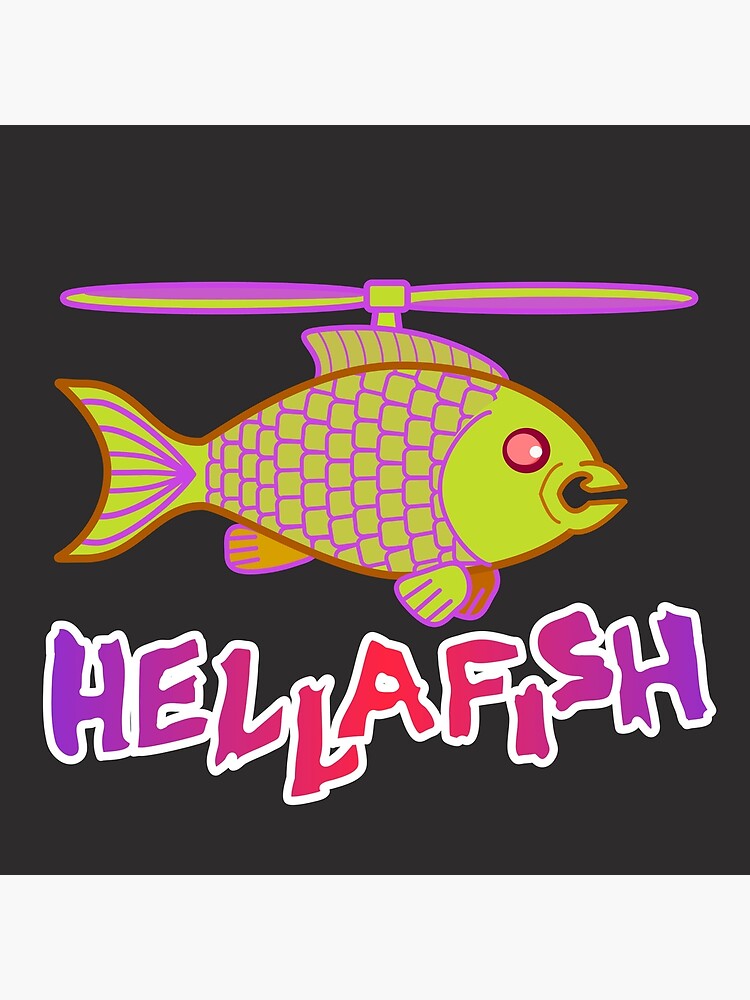 "Helicopter fish" Poster for Sale by a-roderick | Redbubble