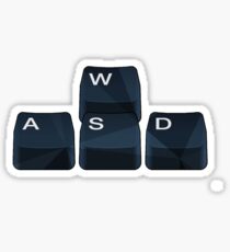 Wasd Stickers | Redbubble
