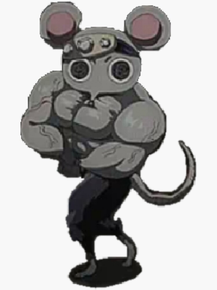"Ninju - Tengen Uzui’s Buff Mouse" Sticker by Foucs3D | Redbubble