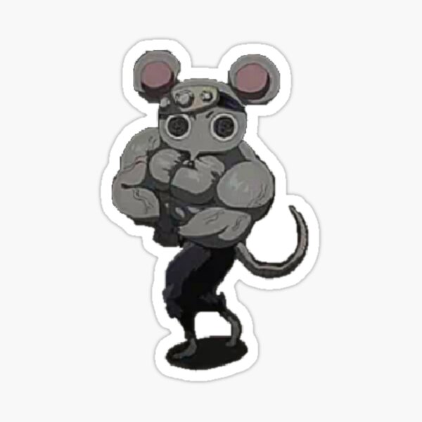 "Ninju - Tengen Uzui’s Buff Mouse" Sticker by Foucs3D | Redbubble