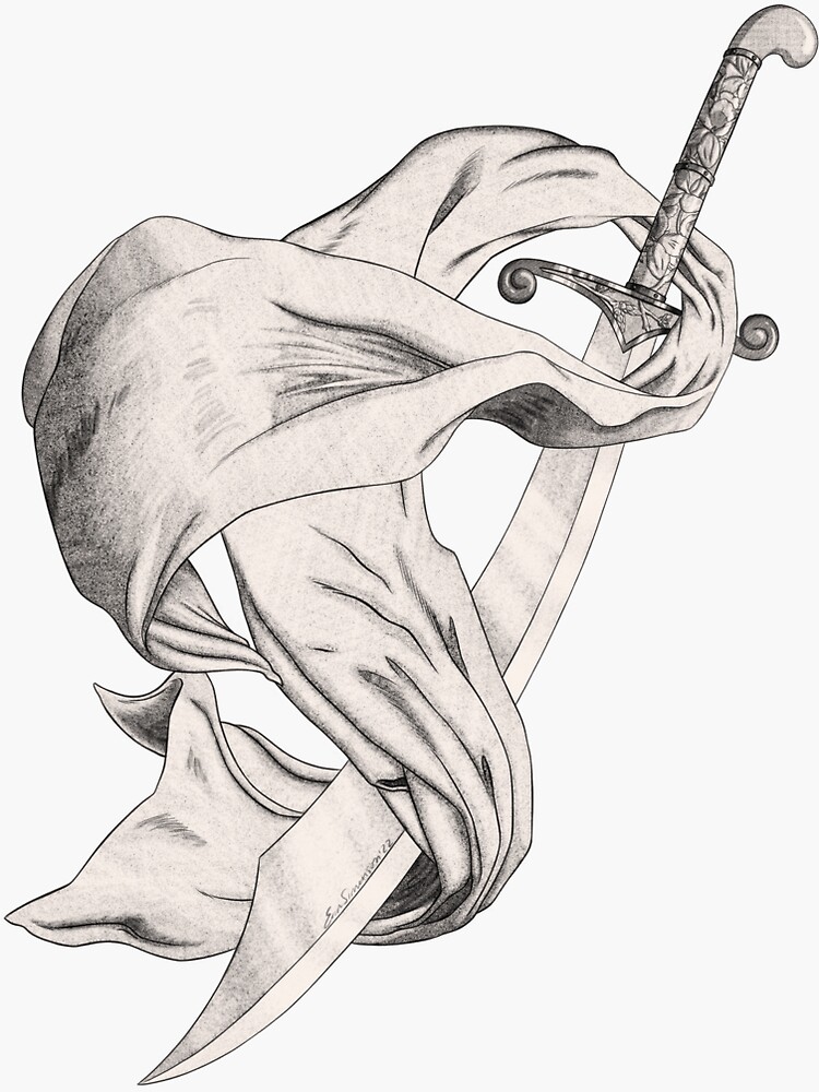 "The Sword and Veil" Sticker for Sale by ARIsEasternStar | Redbubble