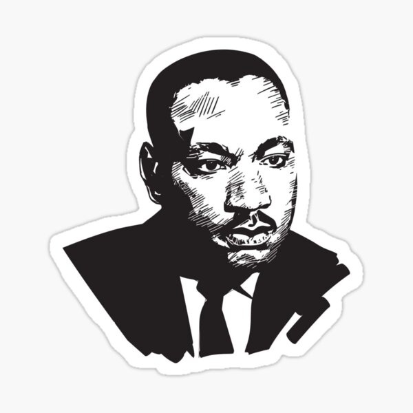 "Dr. Martin Luther King JR." Sticker by Sprague75 | Redbubble