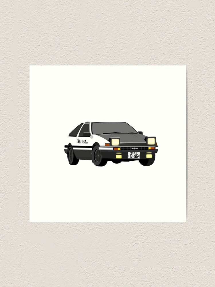 "Initial D - AE86" Art Print for Sale by Sdmchn | Redbubble