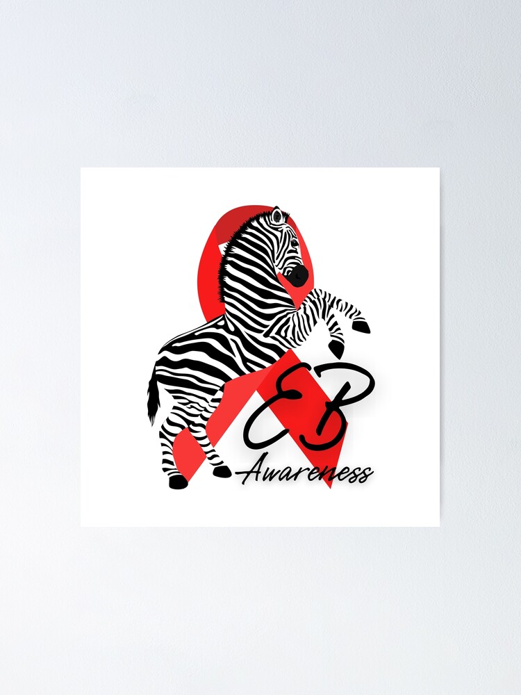 "Epidermolysis Bullosa Awareness Ribbon" Poster for Sale by ElleHazlett ...
