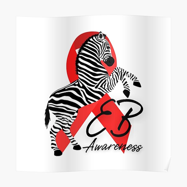"Epidermolysis Bullosa Awareness Ribbon" Poster for Sale by ElleHazlett ...