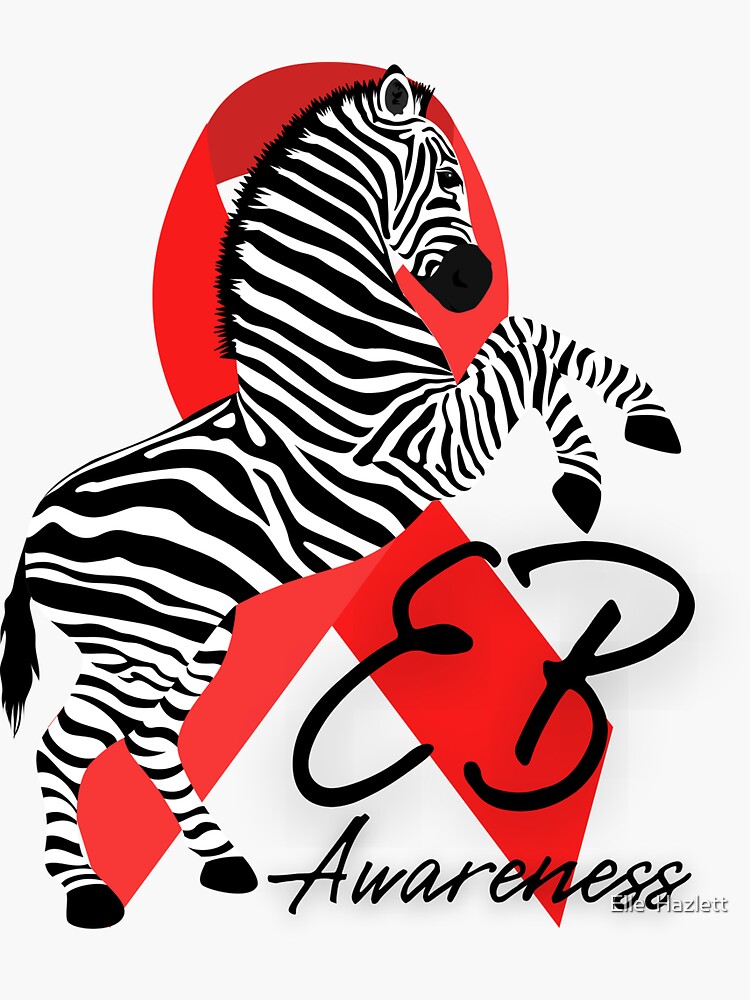 "Epidermolysis Bullosa Awareness Ribbon" Sticker by ElleHazlett | Redbubble