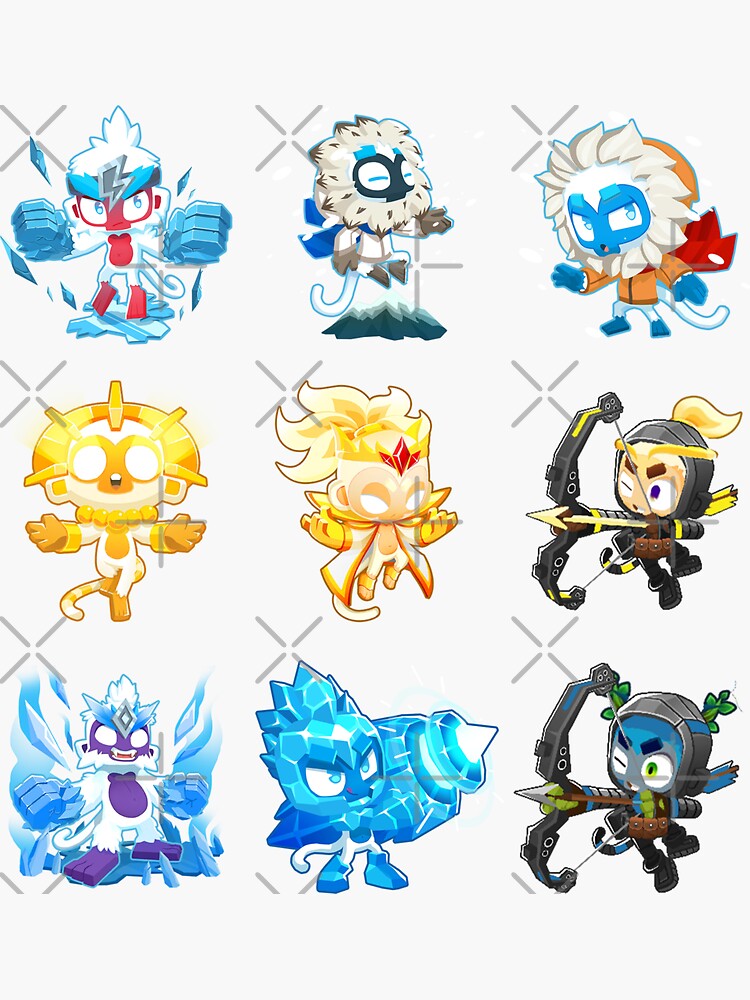 " bloons td 6 characters pack 2" Sticker for Sale by lukyme | Redbubble