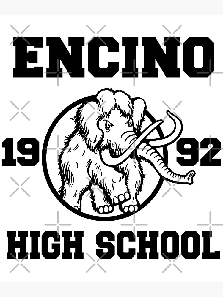 "Encino High School" Poster for Sale by barrelroll909 | Redbubble